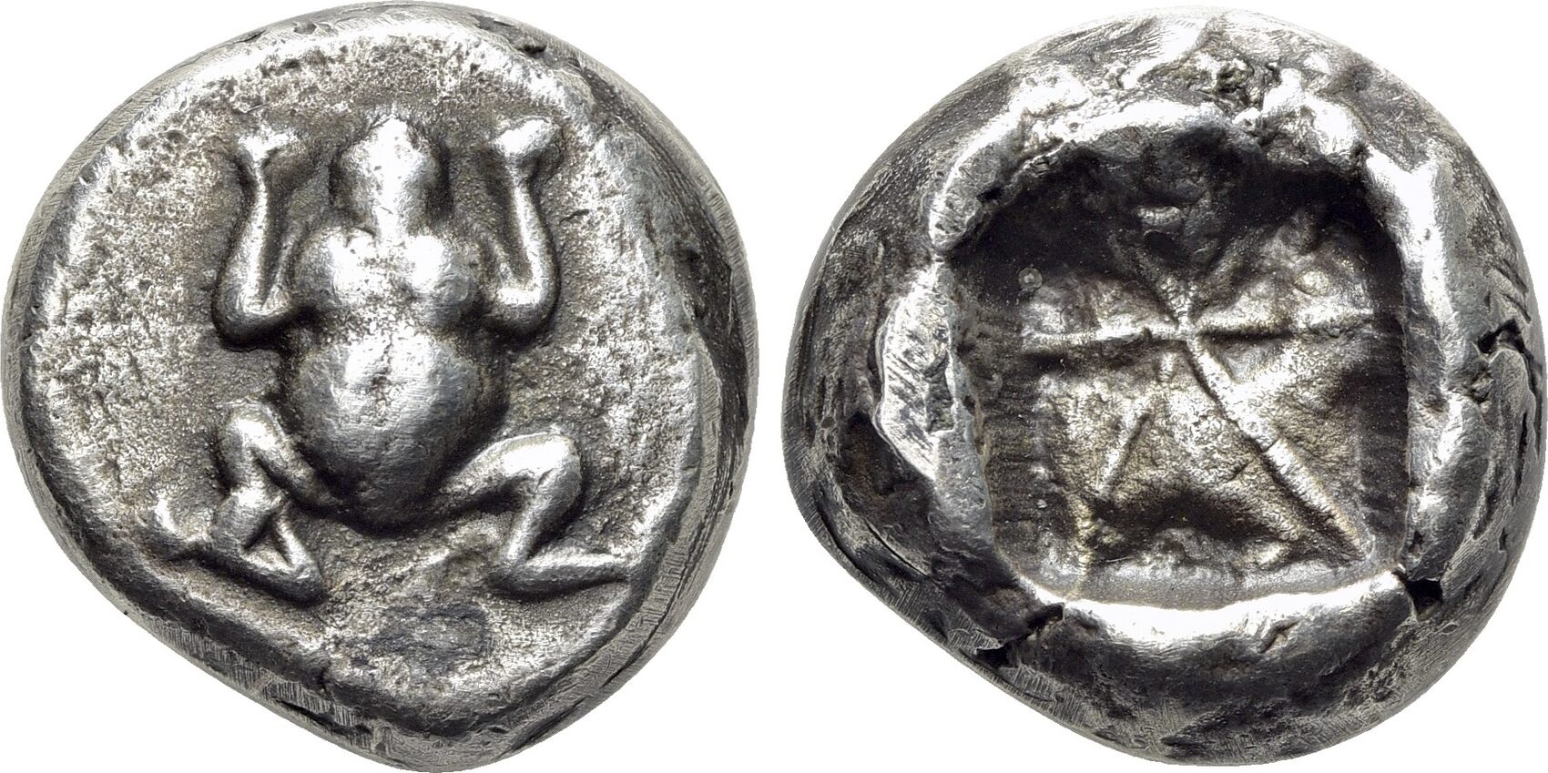 Greek ELECTROTYPE AR Stater ELECTROTYPES, CYCLADES, Seriphos circa 530 ...