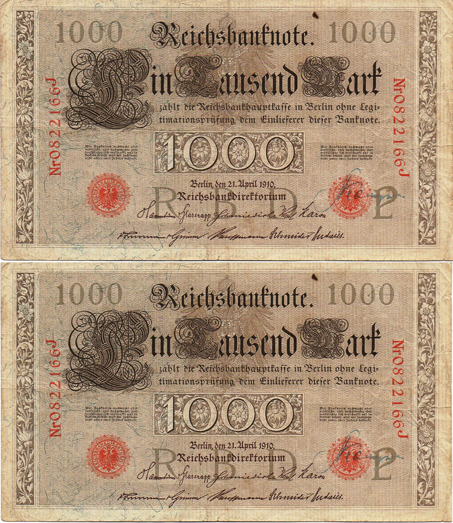 Germany 1000 MARK 1910 | MA-Shops