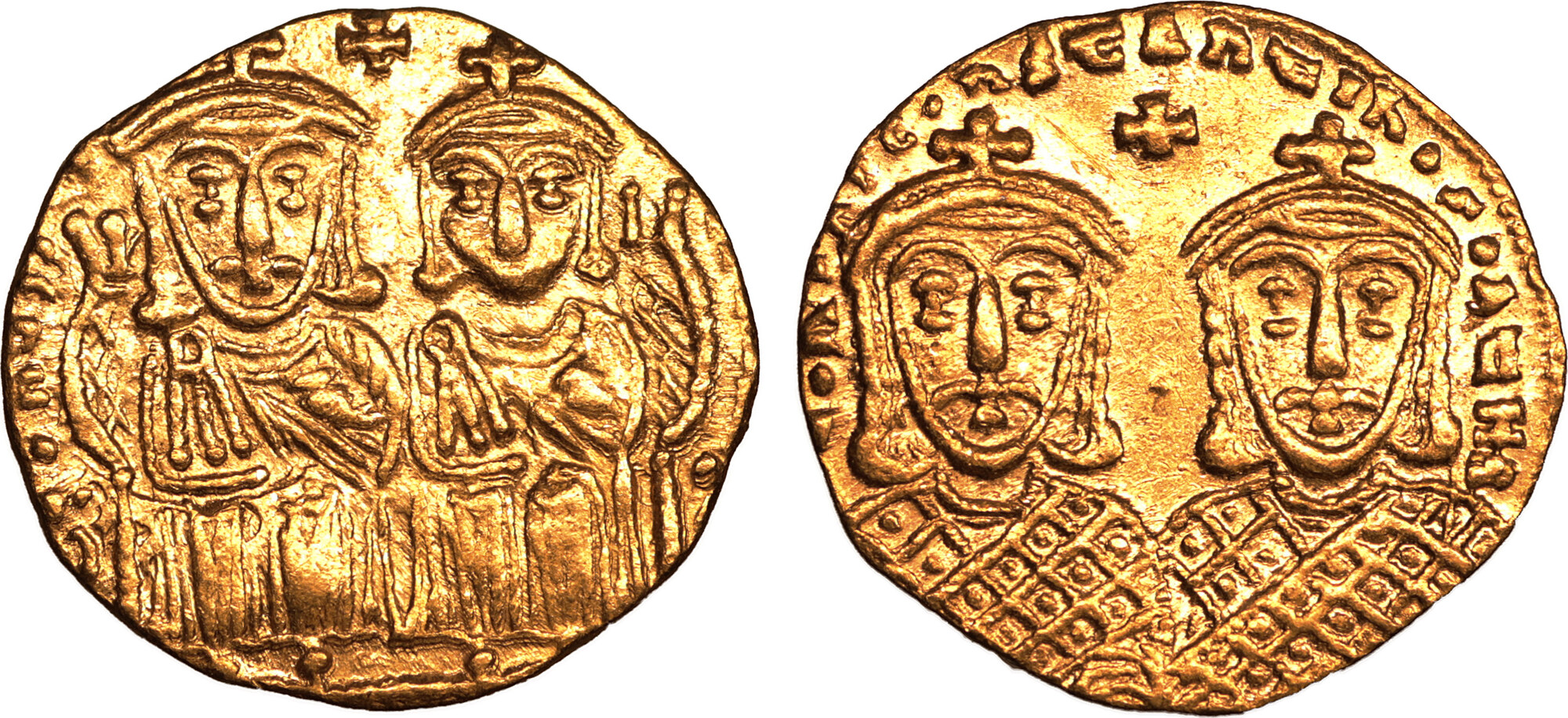 Byzantine Empire AV Solidus Gold AD 780-787 Constantine VI, with Leo ...
