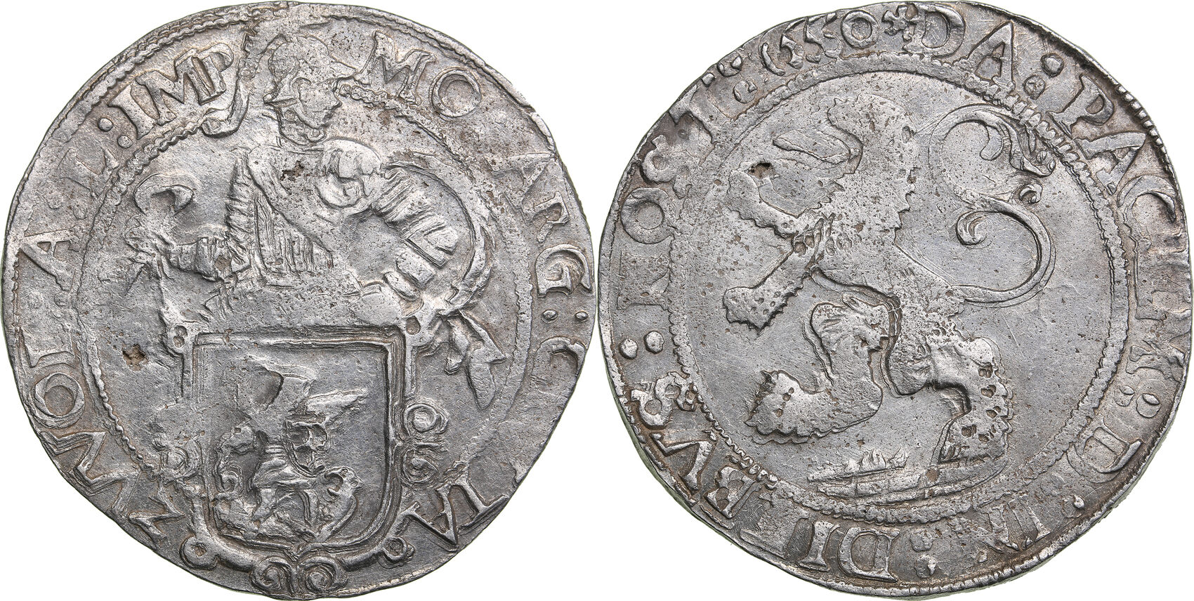 Netherlands / Zwolle Taler 1650 Lion Daalder, Leeuwendaalder XF/XF | MA ...