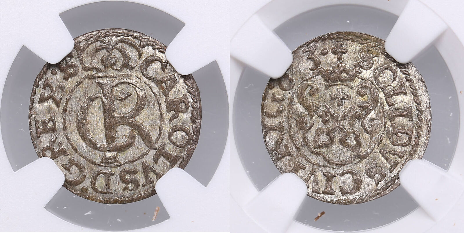 Livonia / Riga 1663 Swedish Occupation, Solidus - Karl XI (1660-1697 ...