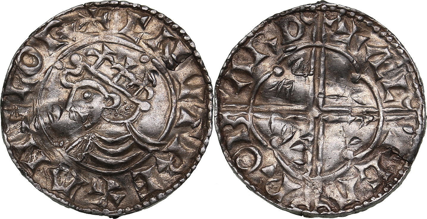 England / Barnstaple Penny (1016-23) Cnut (1016-1035) Quatrefoil type ...