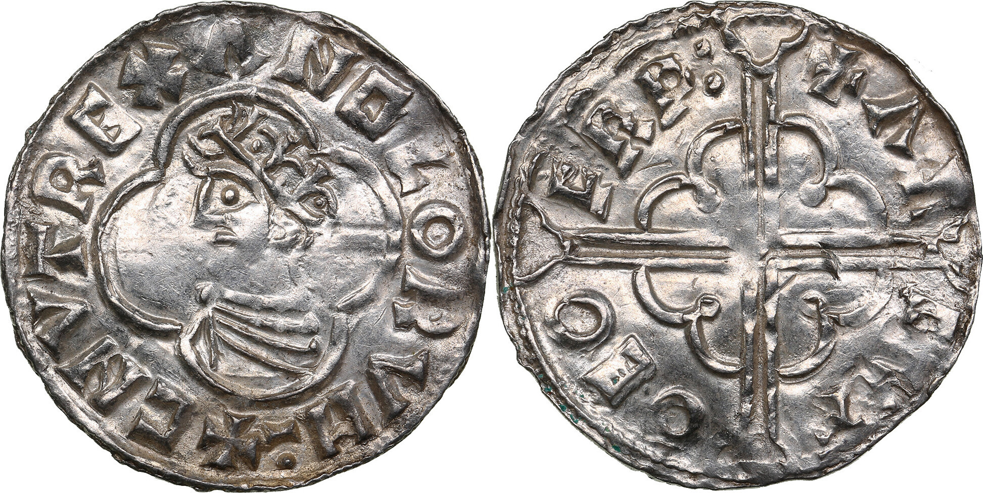 England / York Penny (1016-23) Cnut (1016-1035) Quatrefoil type UNC ...