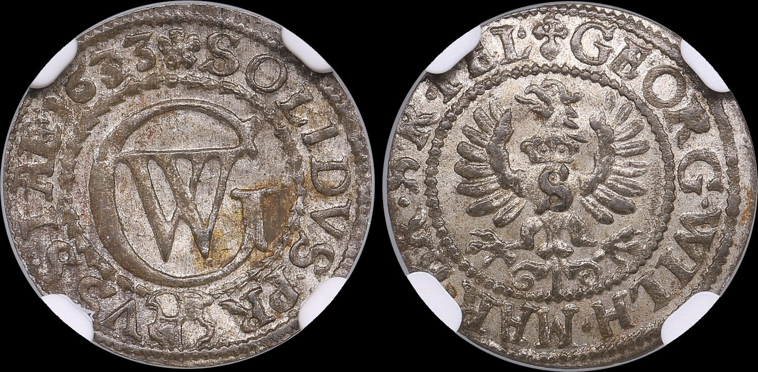 Germany / Prussia (Königsberg) 1 Solidus 1633/32 Brandenburg-Prussia Georg Wilhelm (1619-1640 ...