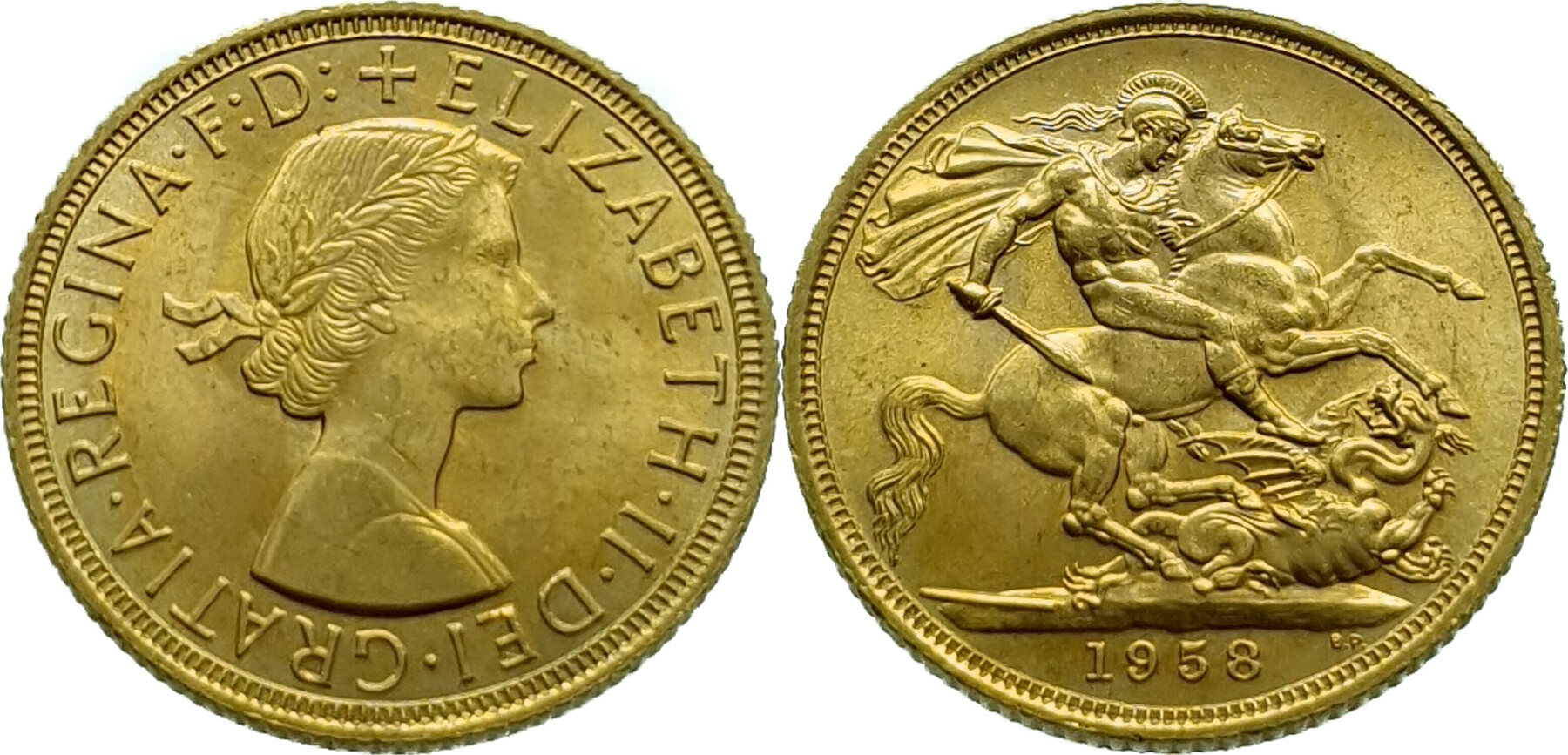 United Kingdom Sovereign 1958 Elizabeth II - Gold EF / FDC | MA-Shops