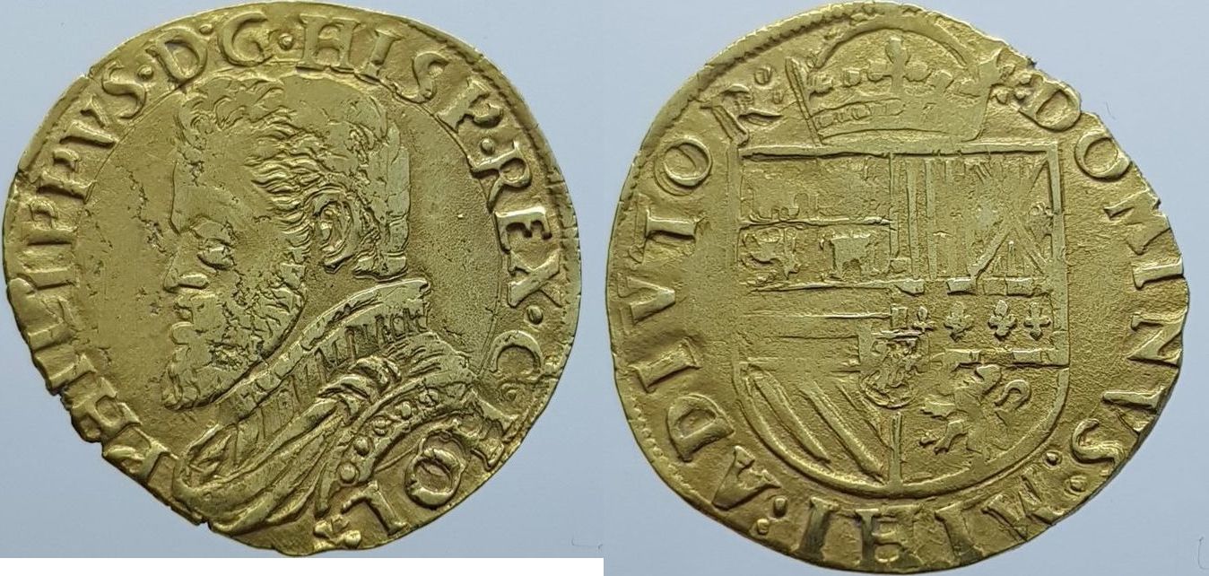 Netherlands - Holland Gouden Reaal 1560-1562 Filips II - Gold Very Fine ...
