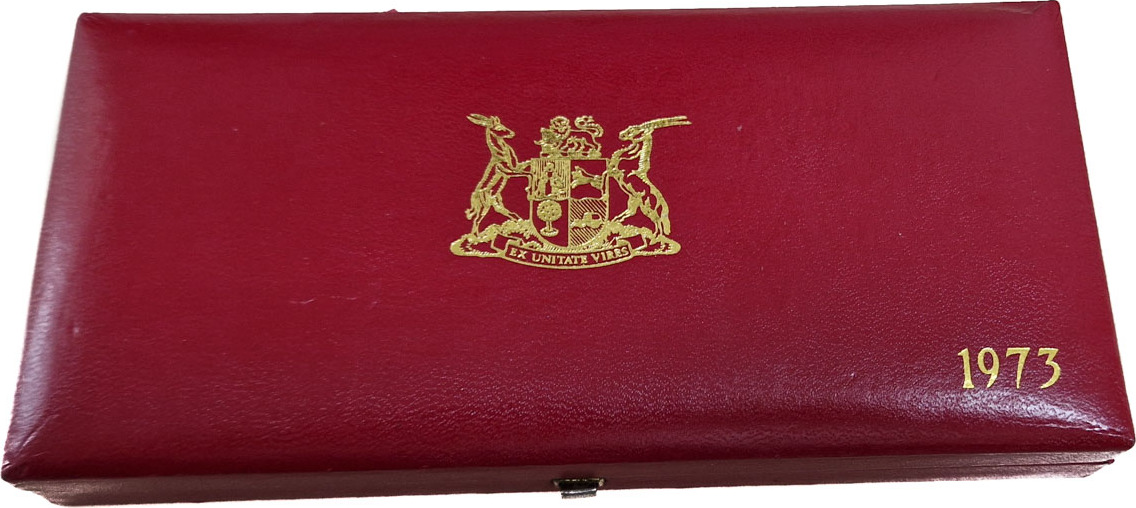 South-Africa Rand Proofset 1973 1 + 2 Rand Gold Proof | MA-Shops
