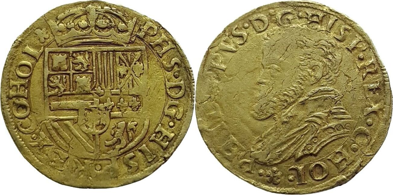 Nederland Gouden Reaal 1560-1567 Filips II - Goud Zeer Fraai | MA-Shops