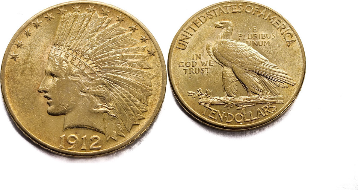 USA 10 Dollar 1912 Indian Head - Gold Extremely Fine | MA-Shops