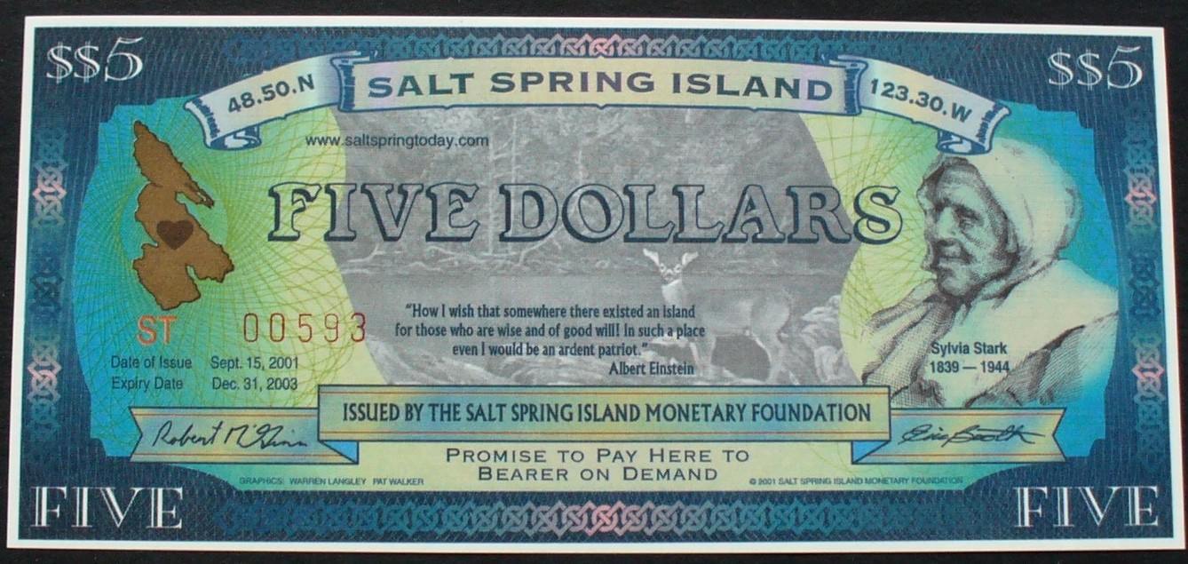 Salt Spring Islands 5 Dollars 15.9.2001 P.903 a UNC | MA-Shops
