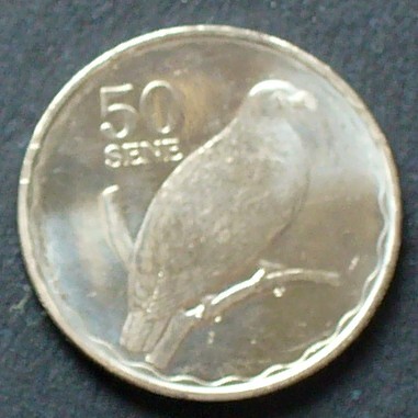 Samoa 50 Sene 2011 S.213 / E, N galv. / Tupua Tamasese - Zahntaube vzgl ...