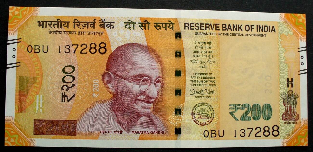 Indien 200 Rupees 2017 P. 113 a UNC | MA-Shops