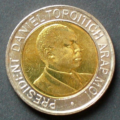 Kenia 20 Shillings 1998 S.34 / BiMe / Präsident Daniel Toroitich Arap ...