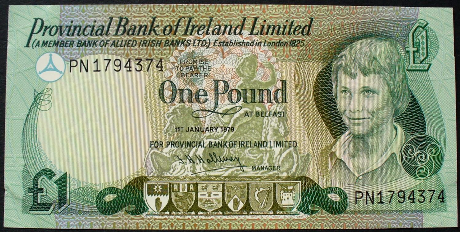 Nordirland 1 Pound 1.1.1979 P. 247 b / Provincial Bank of Ireland ...