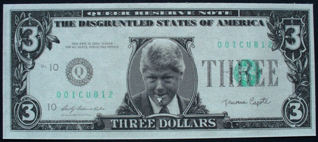 USA 3 Dollars 1993 Werbe- oder Scherzbanknote UNC | MA-Shops