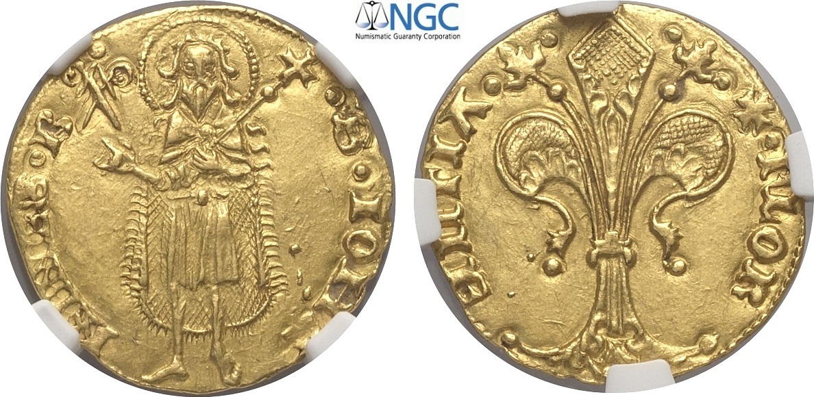 ITALY FLORIN (1252-1422) NGC MS 62 | MA-Shops