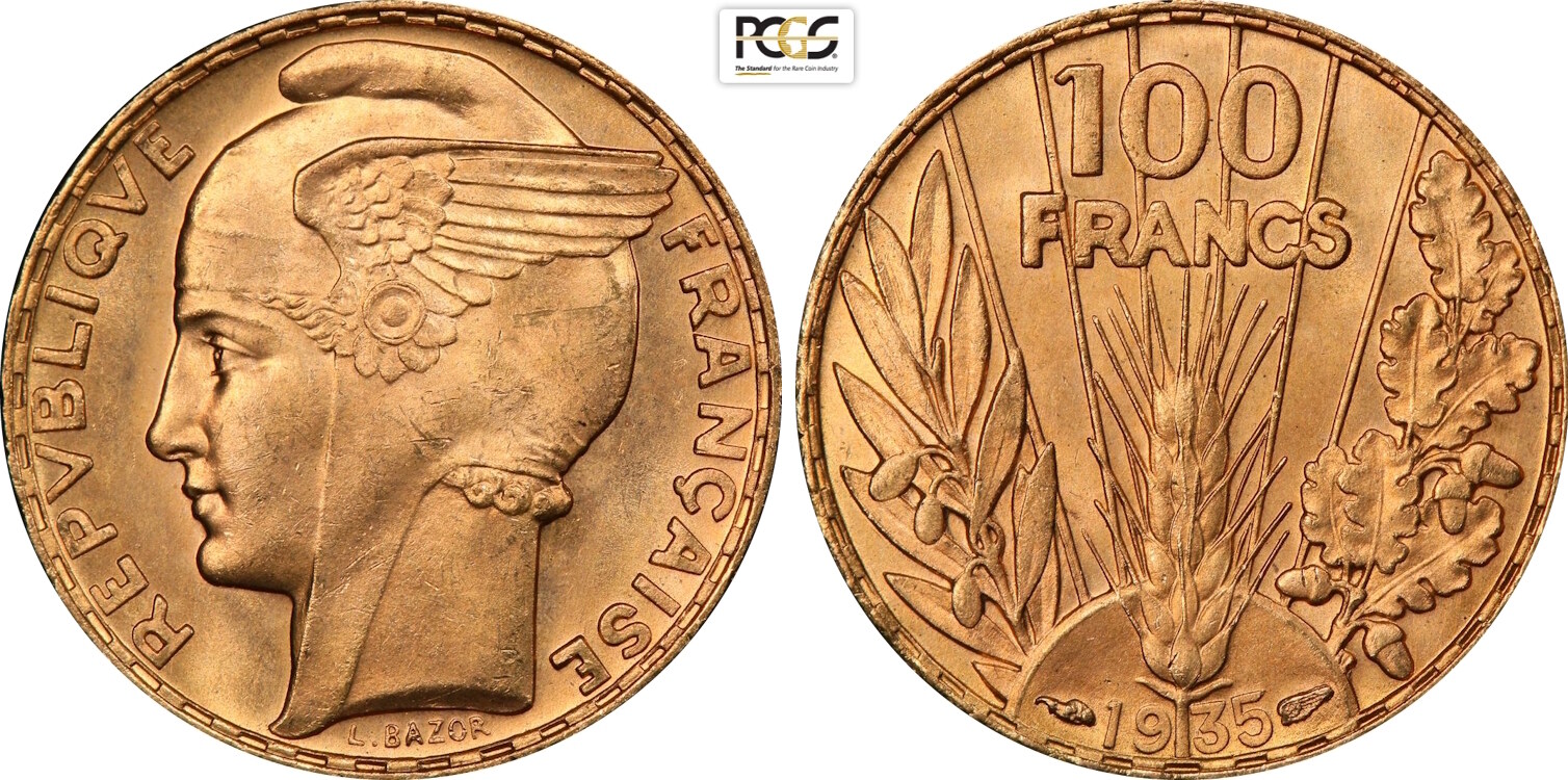 France 1935 100 Fr Gad-1148 F-554 MS65 | MA-Shops