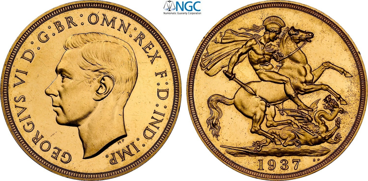 Great Britain 2 Pounds 1937 PF62 | MA-Shops