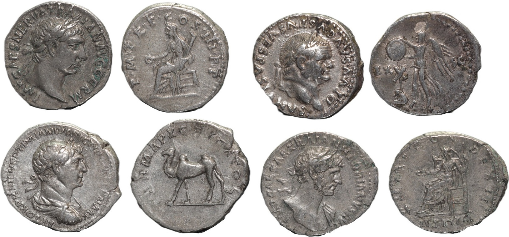 ISRAEL, Lot of 7 Ancient Silver coins, denarii, and Tetradrachms | MA-Shops