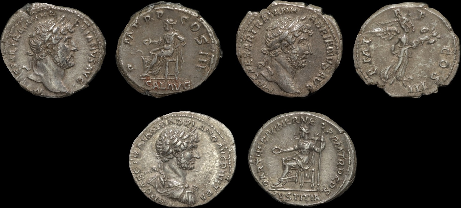 ISRAEL, Lot of 3 Ancient Roman Silver Denarii of Hadrian | MA-Shops