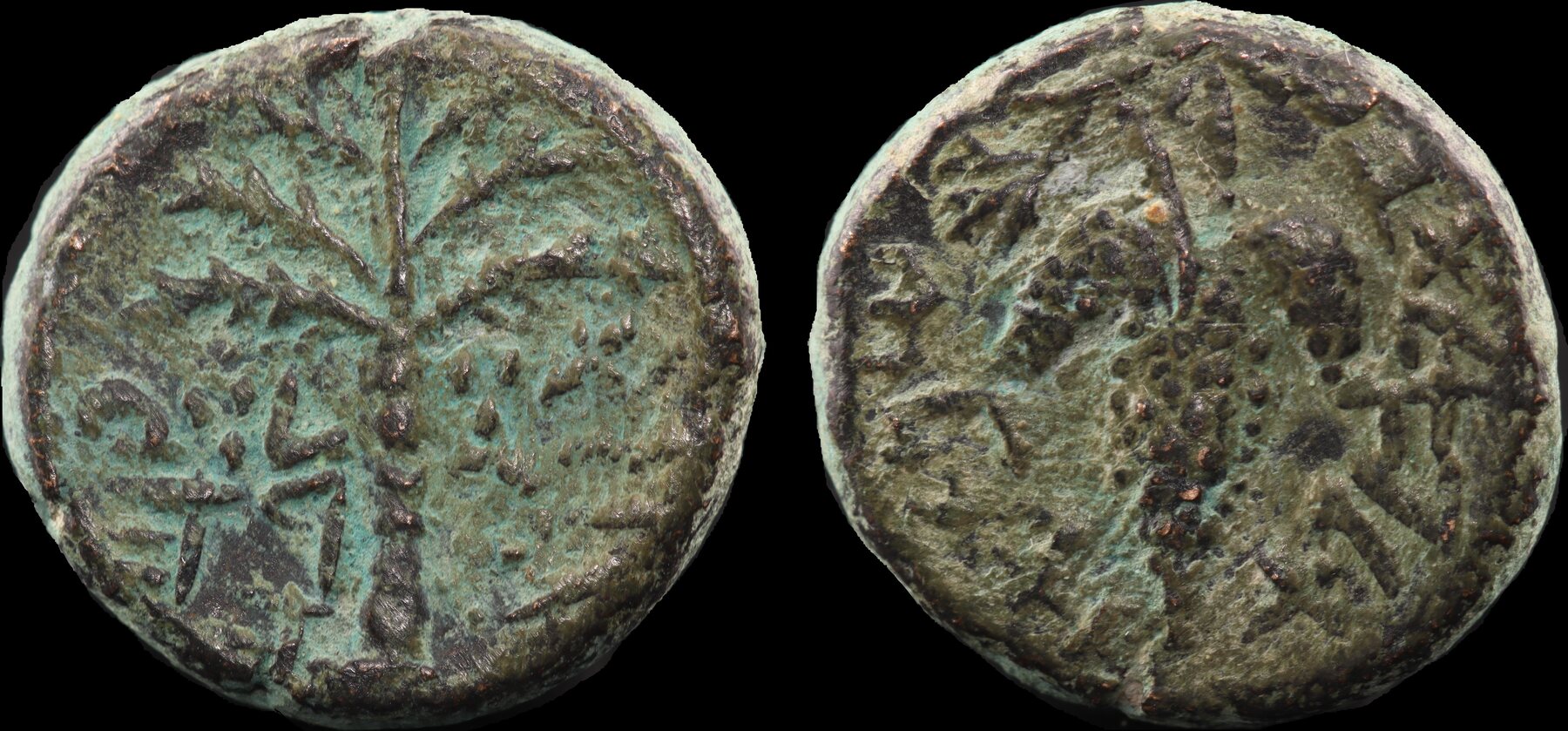 ISRAEL, MUSEUM, GIFT SHOP, Bronze Coin (top) of the Bar Kokhba Revolt ...