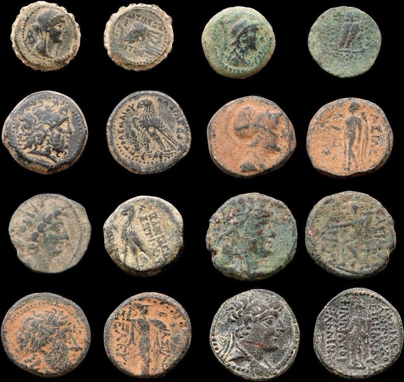 Lot of 8, Ancient Greek Bronze coins | MA-Shops