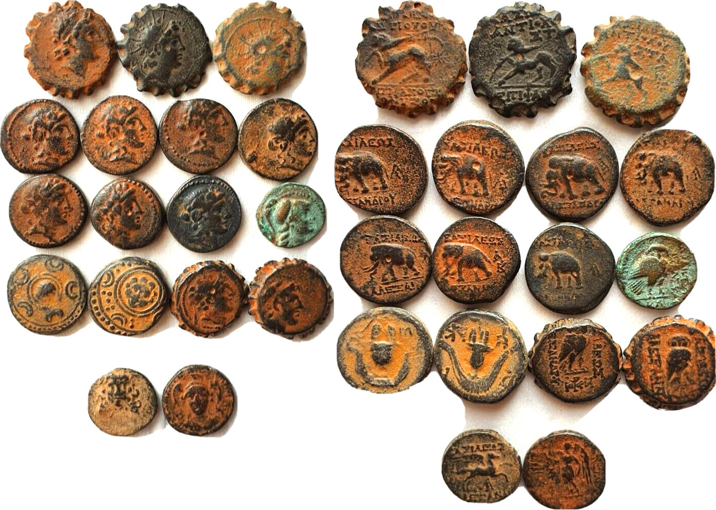Group of 17 Greek Bronze coins | MA-Shops