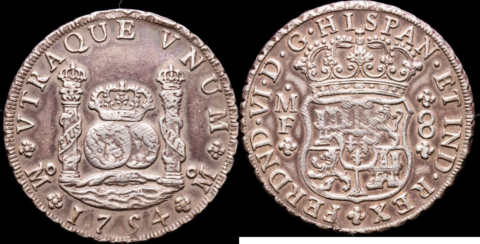 México 8 Reales 1754 1746-1759 Fernando VI EBC- | MA-Shops