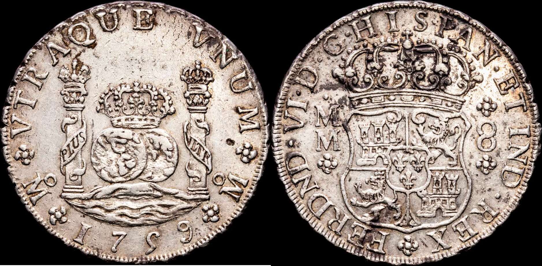 México 8 Reales 1759 1746-1759 Fernando VI EBC+/EBC | MA-Shops
