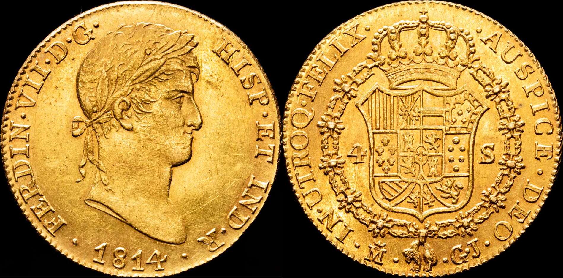 Madrid 4 Escudos 1814 1808-1833 Fernando VII EBC+ | MA-Shops