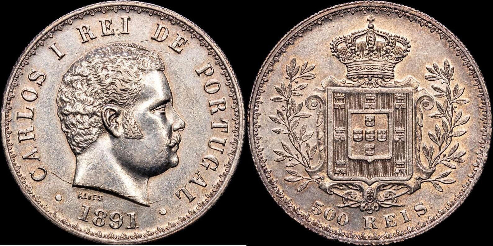 500 Reis 1891 Portugal EBC | MA-Shops
