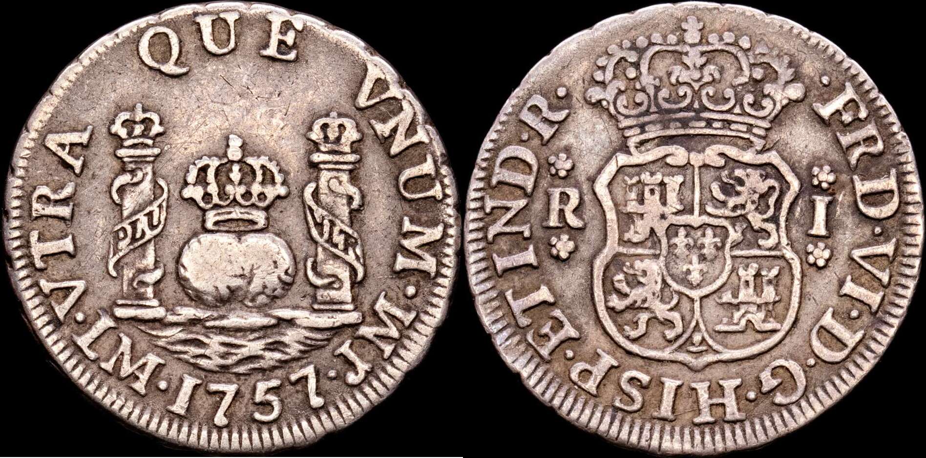 Lima (Perú) 1 Real 1757 1746-1759 Fernando VI MBC+ | MA-Shops