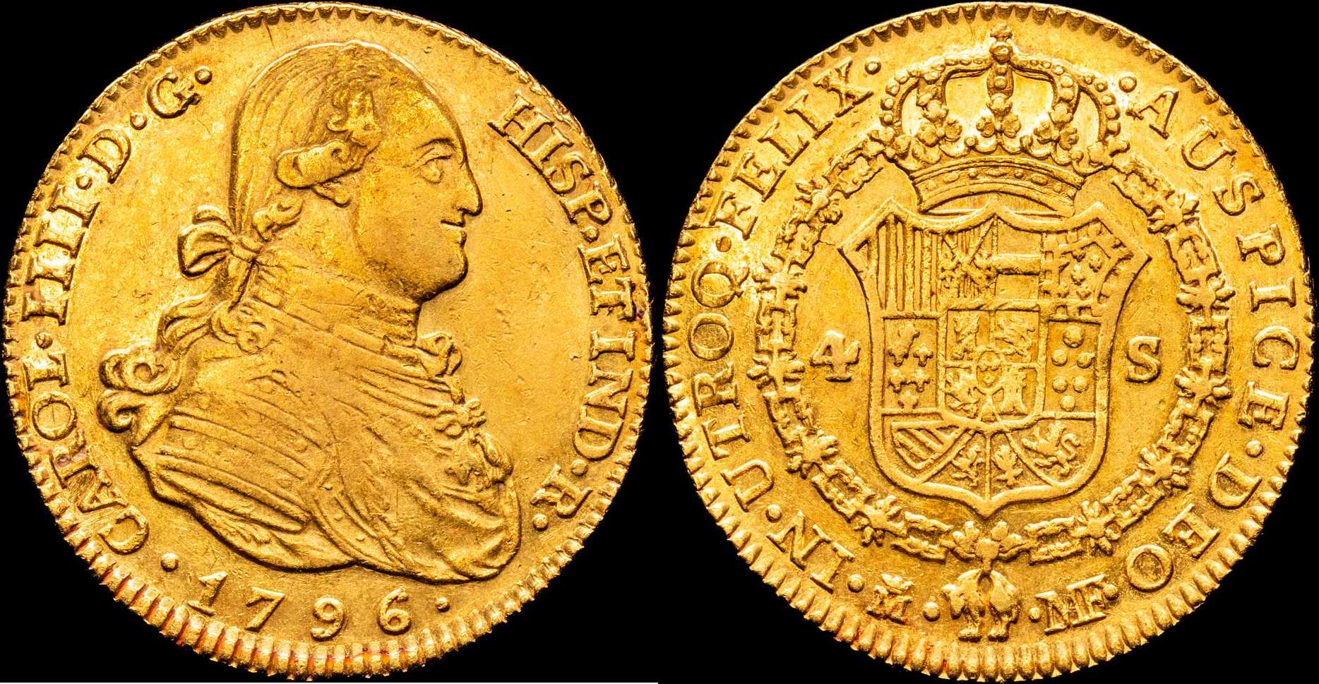 Madrid 8 Escudos 1796 1788-1808 Carlos IV MBC+/EBC | MA-Shops