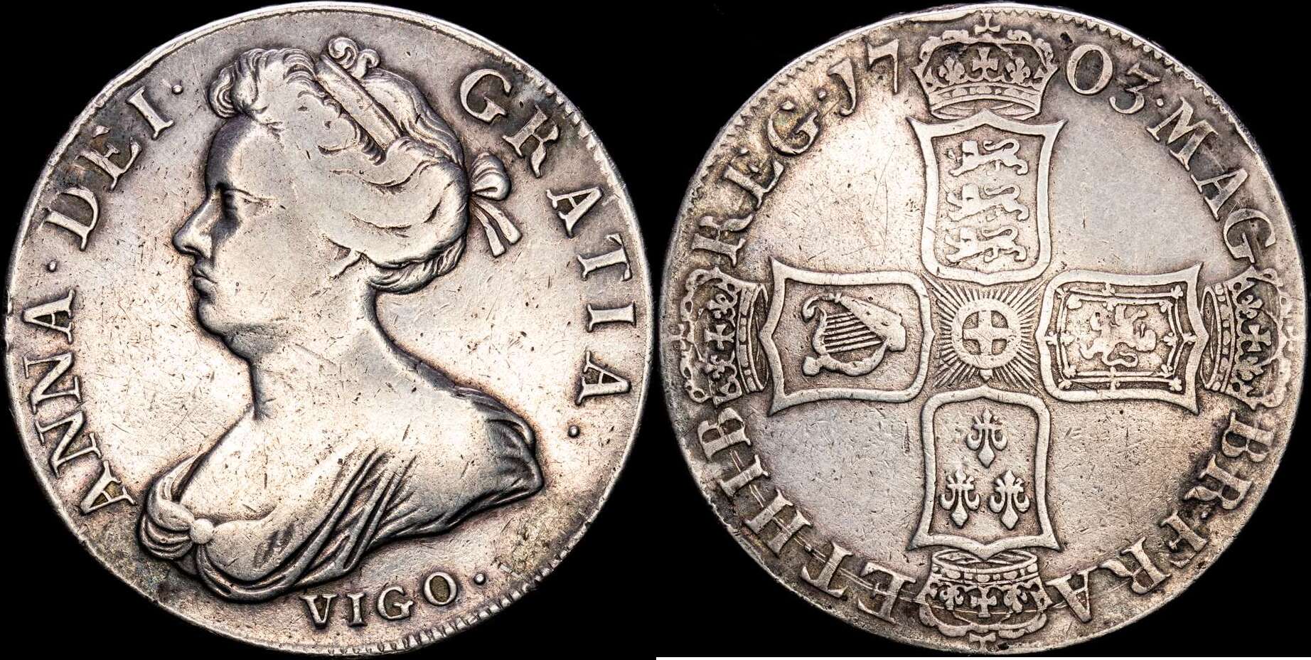 Vigo Crown 1703 Inglaterra VF | MA-Shops
