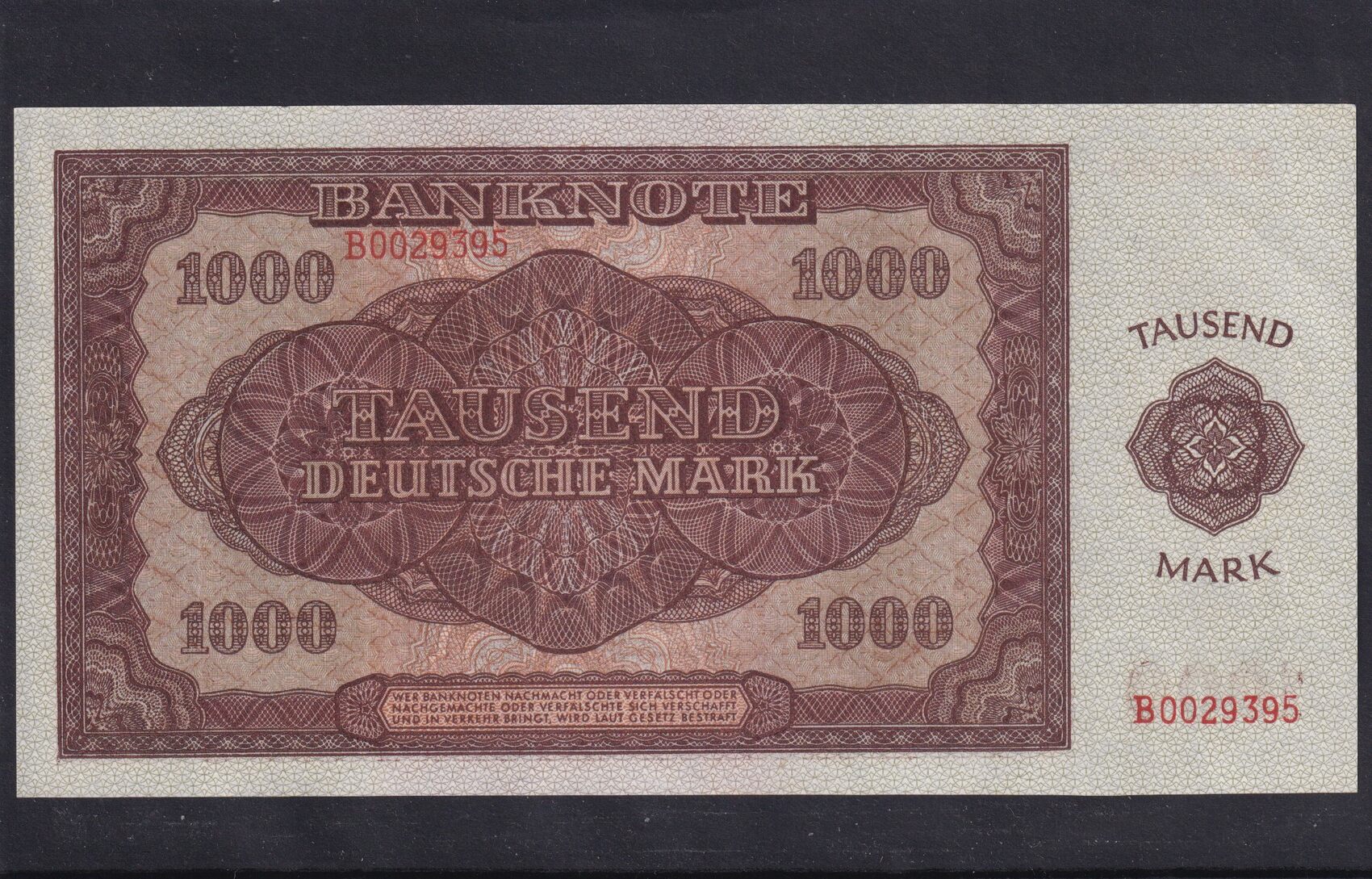 Deutschland, DDR, 1000 Mark 1948 Ro.347,SBZ-18, Serie:B, AU-55, | MA-Shops