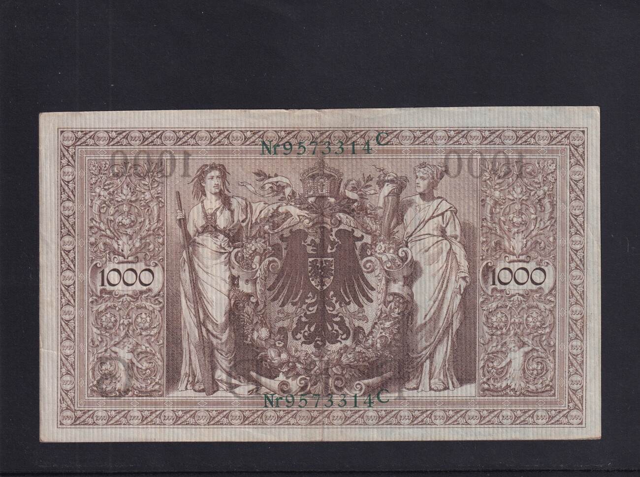 Kaiserreich, Reichsbanknote, 1000 Mark 1910 Ro.46b, DEU-69b, Siegel ...