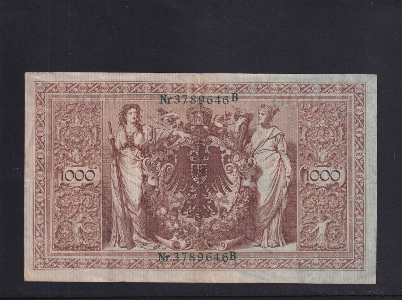 Kaiserreich, Reichsbanknote, 1000 Mark 1910 Ro.46b, DEU-69b, Siegel ...