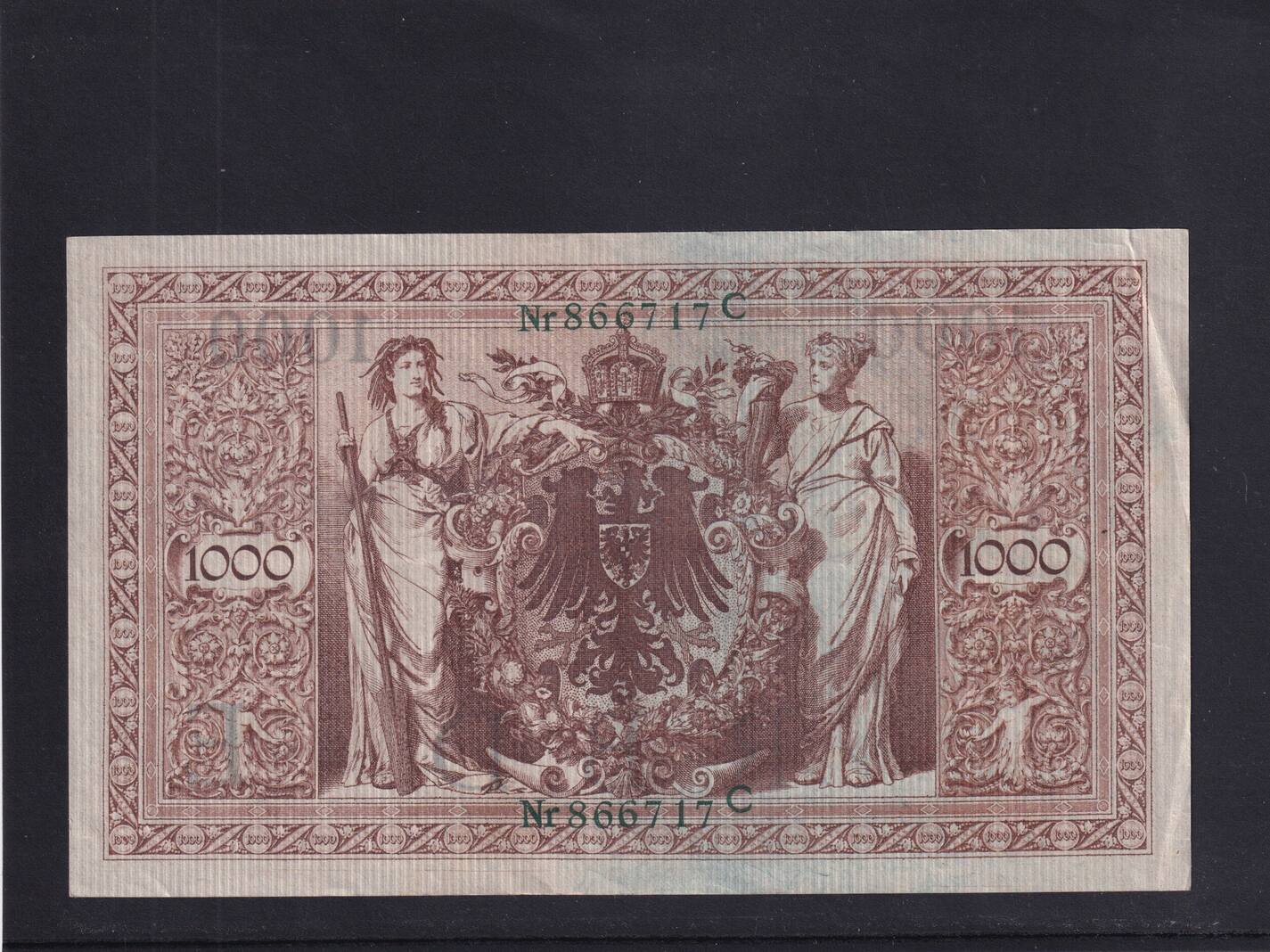 Kaiserreich, Reichsbanknote, 1000 Mark 1910 Ro.46a, DEU-69a, Siegel ...