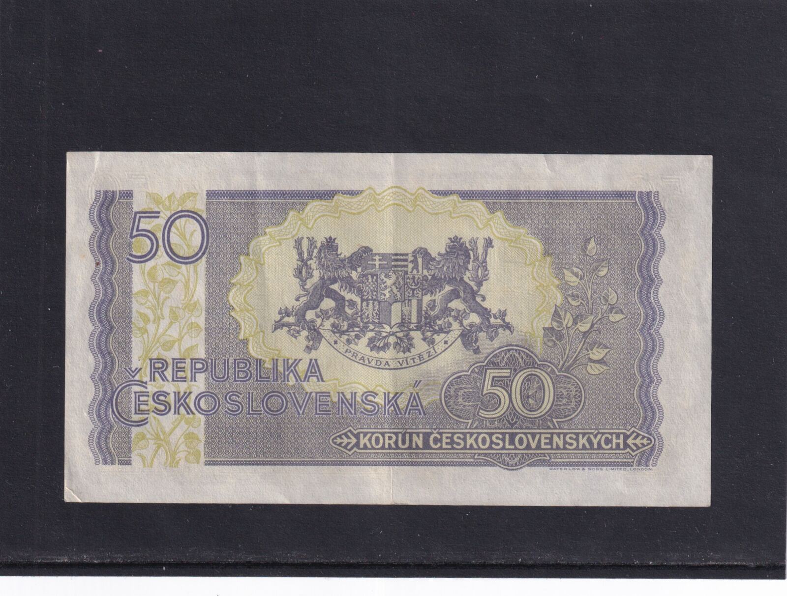 Tschechoslowakei, 50 Kronen (1945) Serie: JV, EF, | MA-Shops