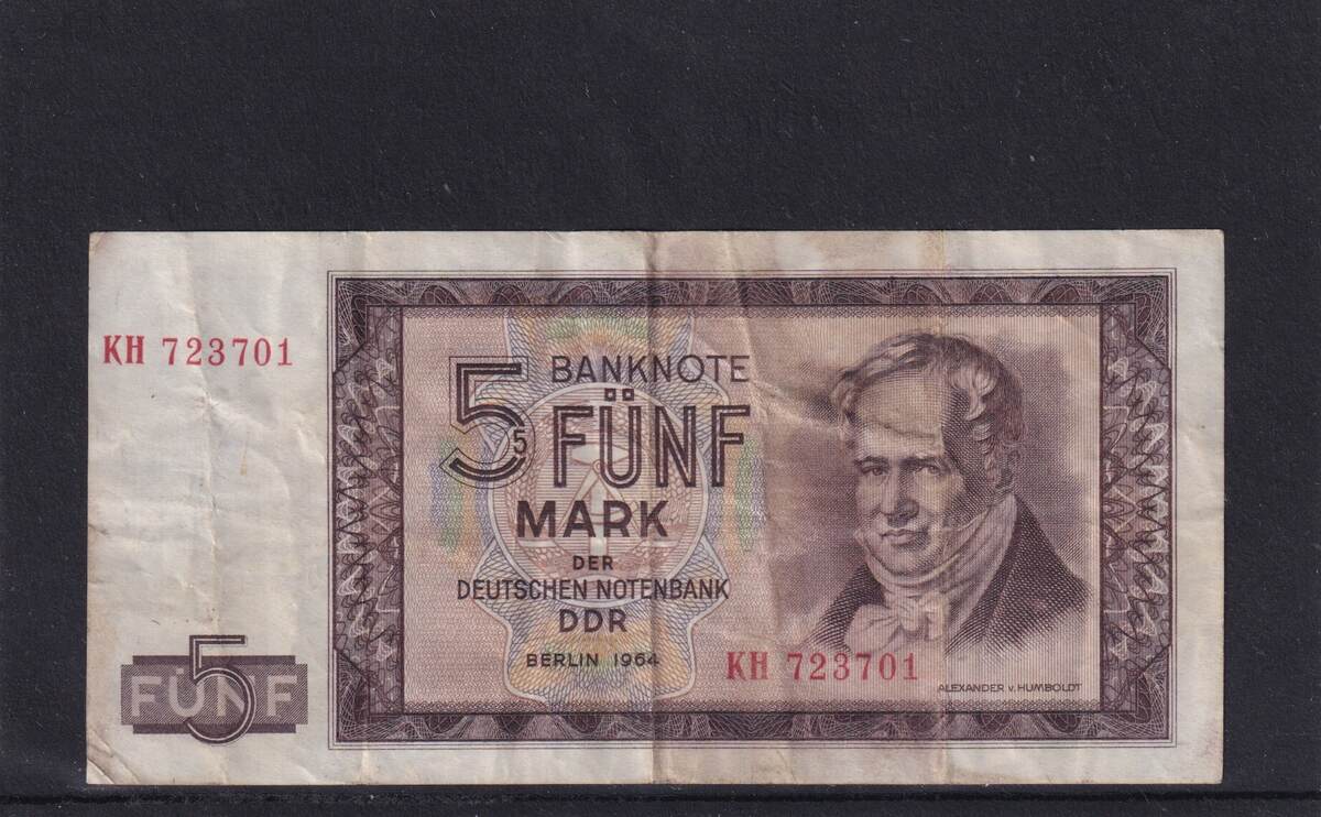 Deutschland, DDR, 5 Mark 1964 Ro.354a, DDR-16a, Serie: KH, F IV+, | MA ...