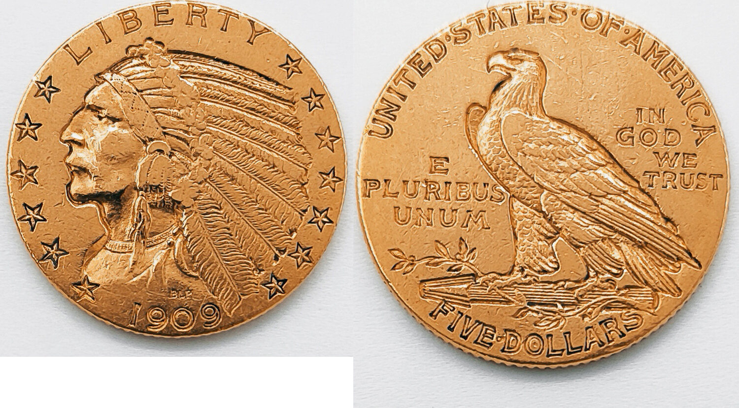 USA $5 1909 AU+ | MA-Shops