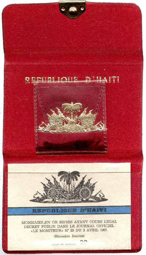 Haiti 20 Gourdes 1967 10 Jahre Revolution - Mackandal, Arezzo ...