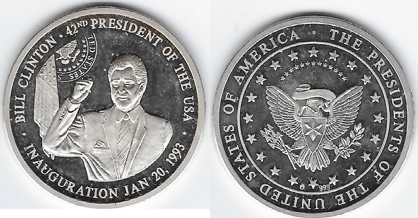 USA 1993 Président BILL CLINTON. UNC | MA-Shops