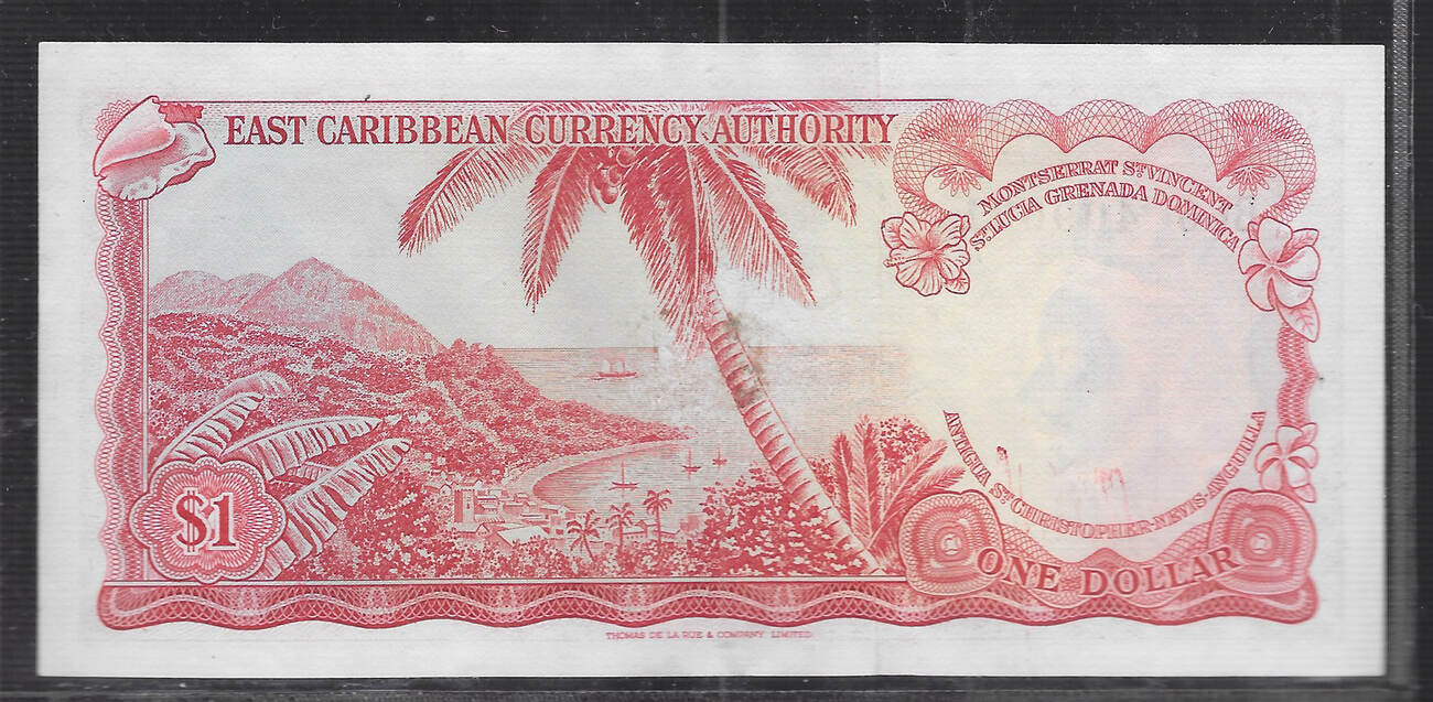 EAST CARIBBEAN CURRENCY AUTHORITY 1 Dollar (1983) Reine Élisabeth II ...