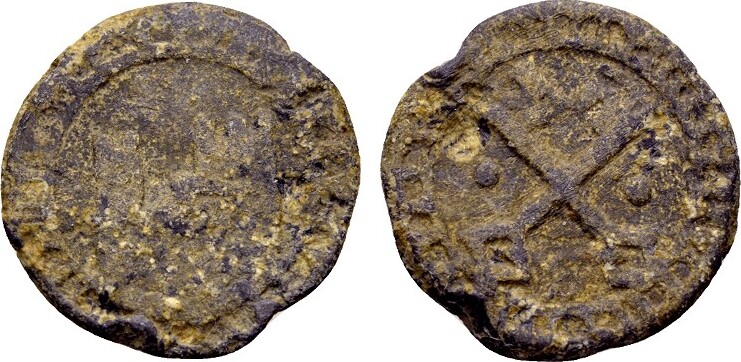 Medieval Papal (?) lead token (19mm, 3.94 gram) VF | MA-Shops