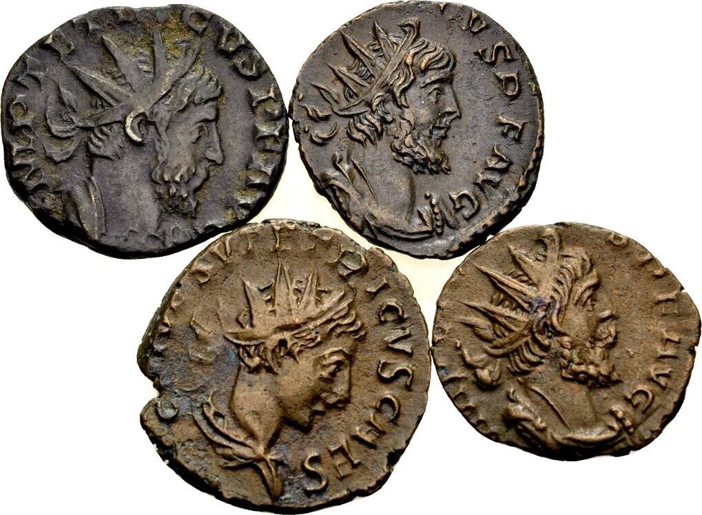 Roman Imperial Antoninianus Lot of 4 Antoniniani Tetricus I and II ...
