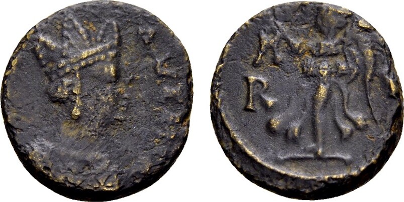 Dark Ages Ostrogoths. Theoderic AD 493-526, AE 5 Nummi (12x13 mm, 1.69 ...