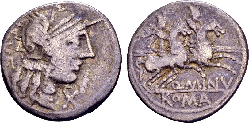 Roman Republic. Q. Minucius Rufus. AR Denarius (18mm, 3.76 gram) Rome ...