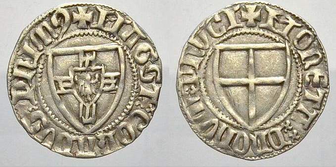 Deutscher Orden Schilling Conrad Zöllner von Rothenstein 1382-1390. Von ...