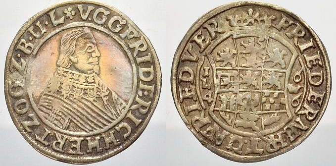 Braunschweig-Lüneburg-Celle 1/8 Taler 1646 L Friedrich von Celle 1636-1648. Im Feld leicht ...